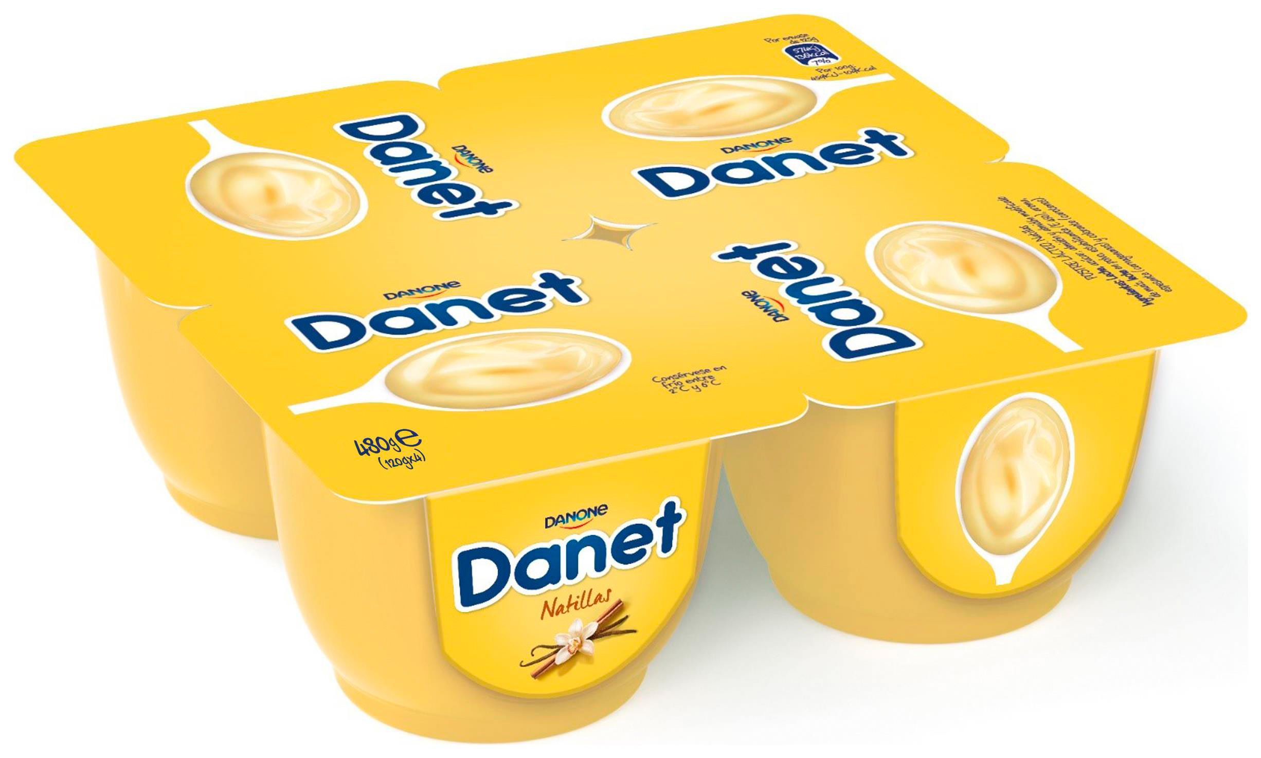 Danet Natillas de Vainilla x4 - Danet