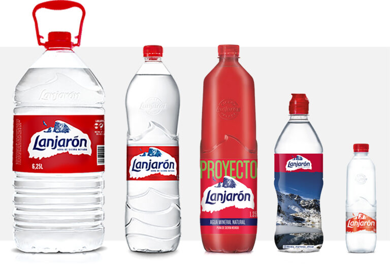 Las botellas y envases sostenibles de Lanjarón - Danone